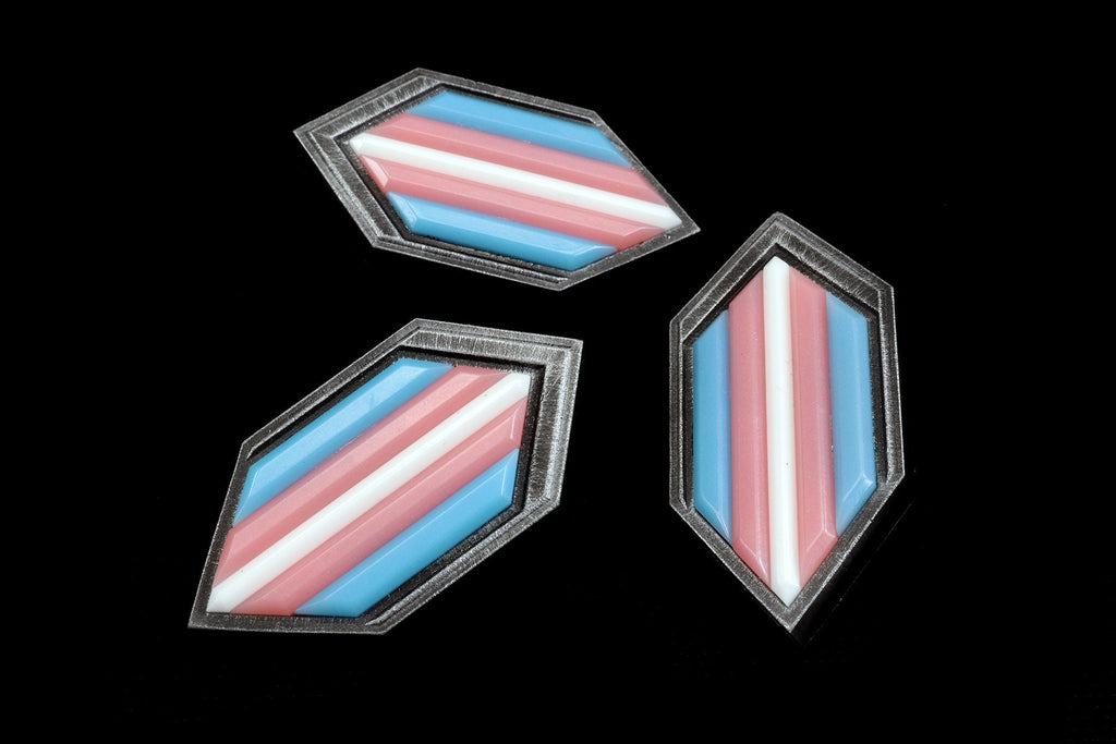 Trans Pride Pin -Shield- – DireWolf Toys